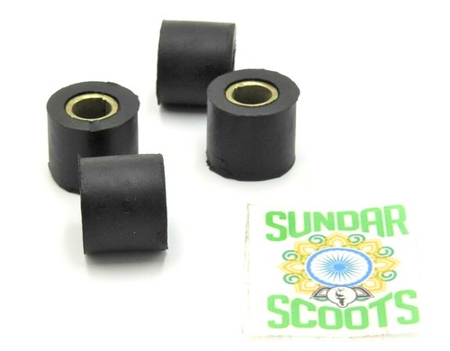 ROYAL ENFIELD 4 PIECE REAR SHOCK ABSORBER / SUSPENSION BUSH SET- METAL ...