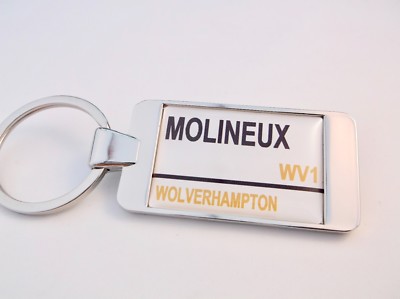 WOLVES WOLVERHAMPTON STADIUM ROAD BADGE STREET SIGN KEYRING KEY FOB ...