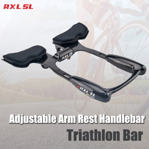 Triathlon Bar Adjustable Arm Rest Handlebar 31.8 Road Bike Carbon Aero ...