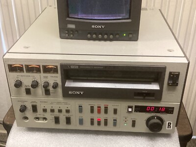 SONY VO-5850 U-MATIC 3/4" FORMAT NTSC PLAYBACK FULLY SERVICED BY OUR ...