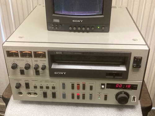 SONY VO-5850 U-MATIC 3/4" FORMAT NTSC PLAYBACK FULLY SERVICED BY OUR ...