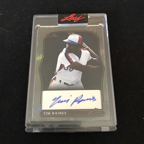 2023 Leaf Art of Sport Tim Raines Spectrum Holofoil Autograph Auto # | eBay