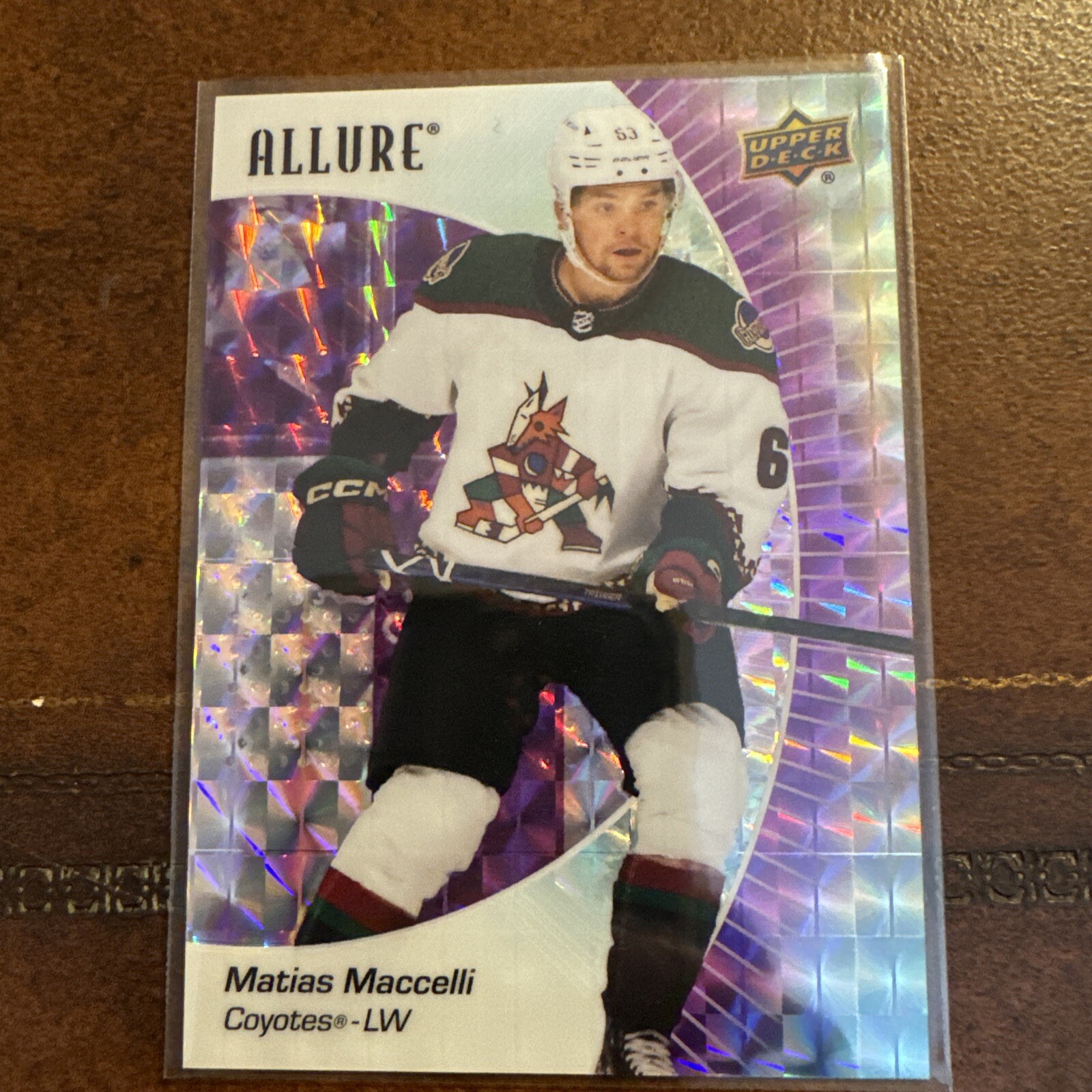 Matias Maccelli 2023 Upper Deck Allure #83 Purple Diamond /10 Price ...