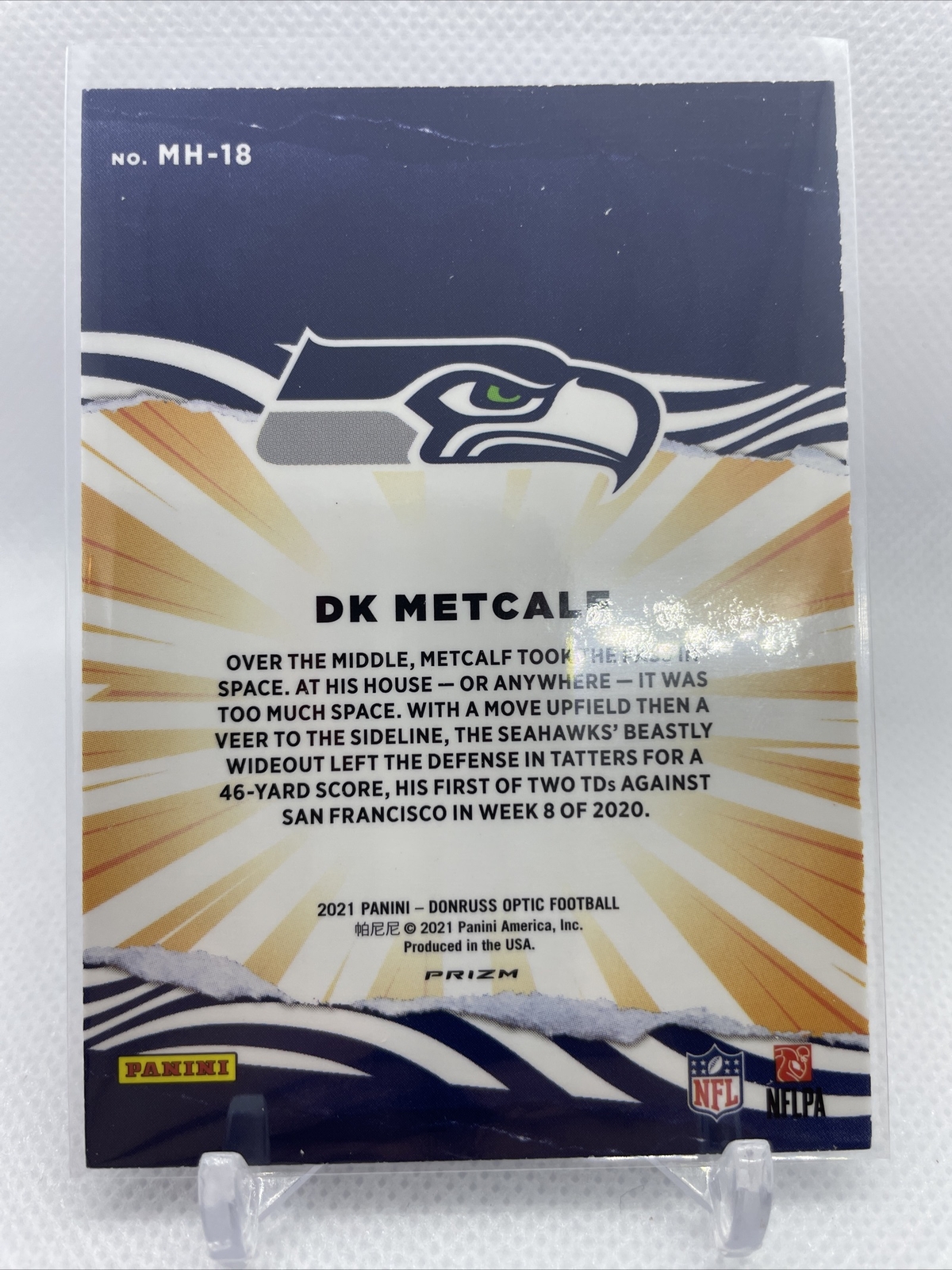2021 Donruss Optic DK METCALF My House Holo! Prizm MH-18 Seattle ...