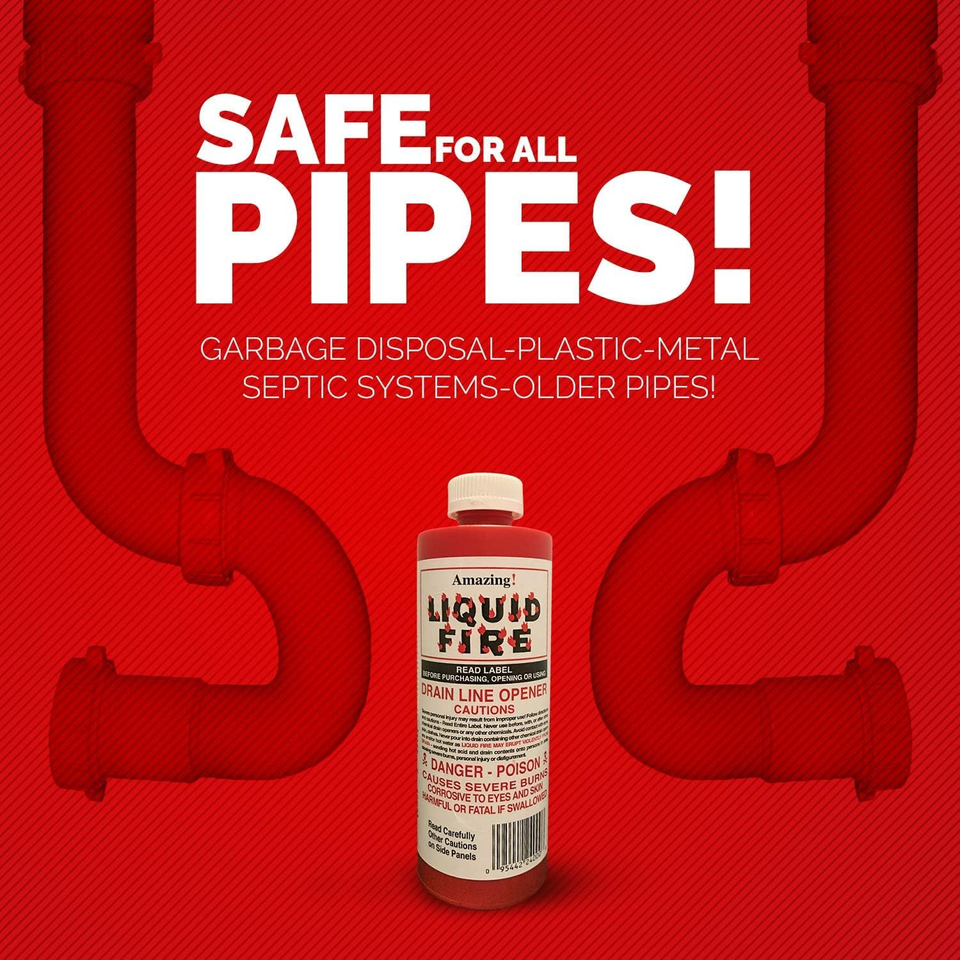 Amazing Products Liquid Fire Drain Line Opener, 32 Oz | eBay