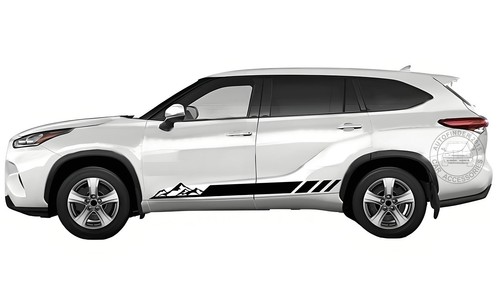 Graphic Mountain Car Side Sticker For Toyota Highlander Racing Sport ...