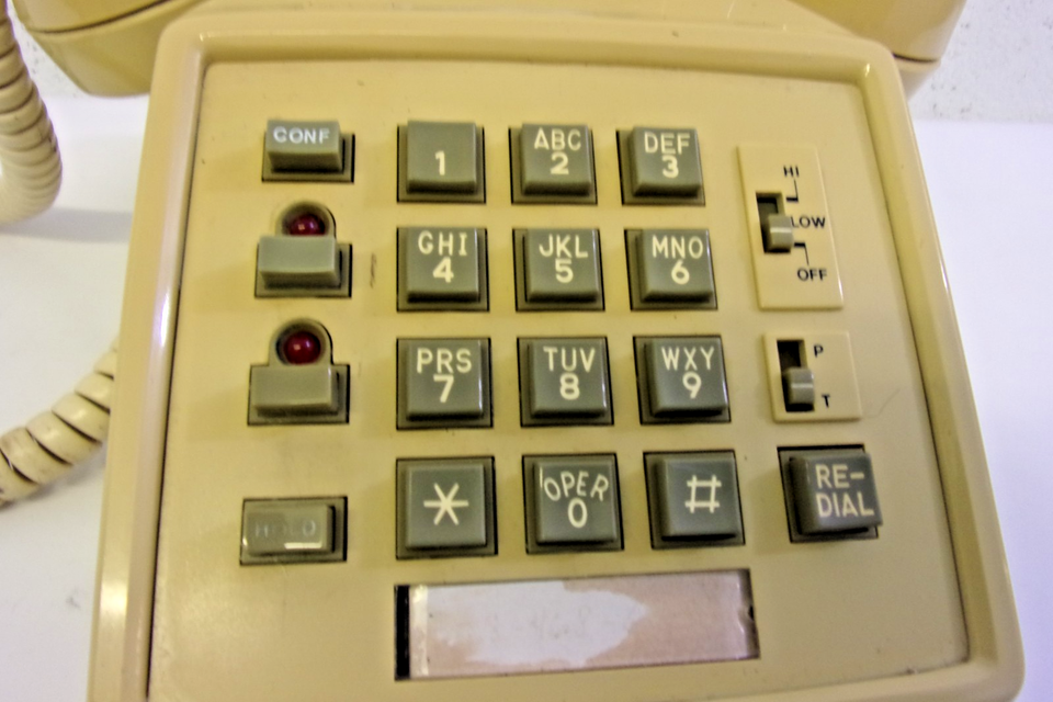 Vintage Telephone 2 Line Desk Phone North Supply 1990 | eBay