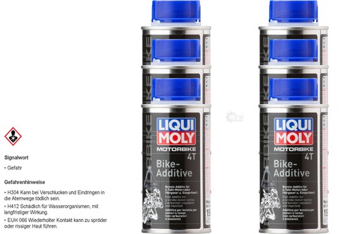 6x Liqui Moly 125ml Moto 4T Bike-Additive Benzin-Additiv pour ...