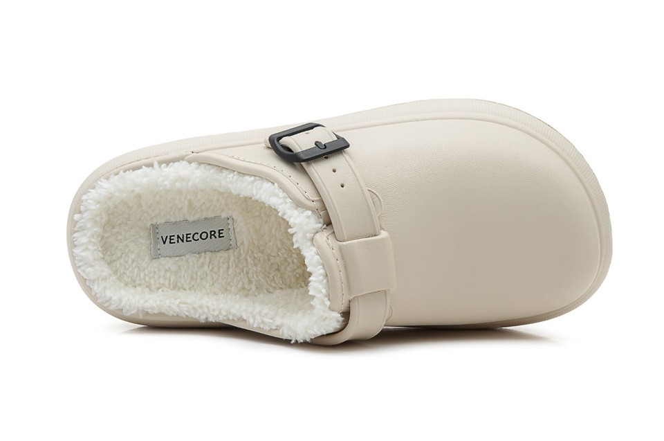 VENECORE Ellis Unisex Men and Women's EVA Fur Lined Clogs Mule Slide ...