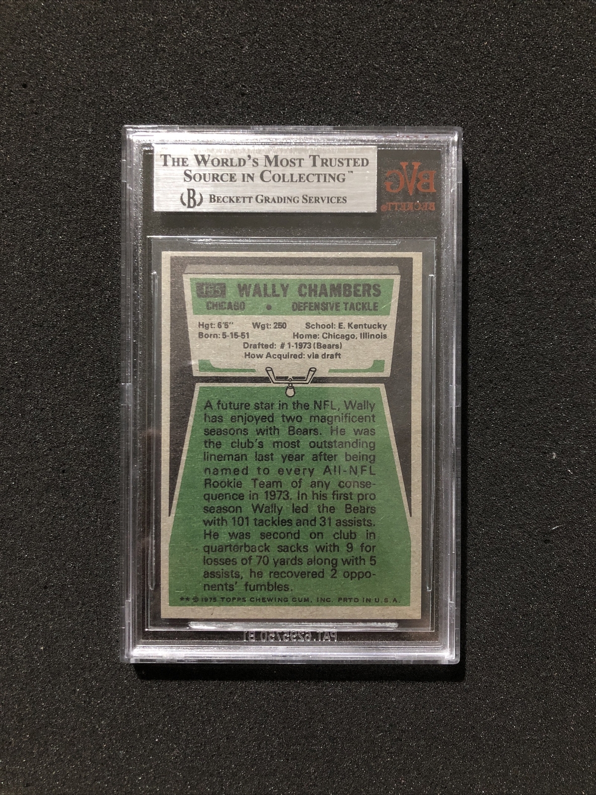 1975 Topps - Wally Chambers #155 for sale online | eBay