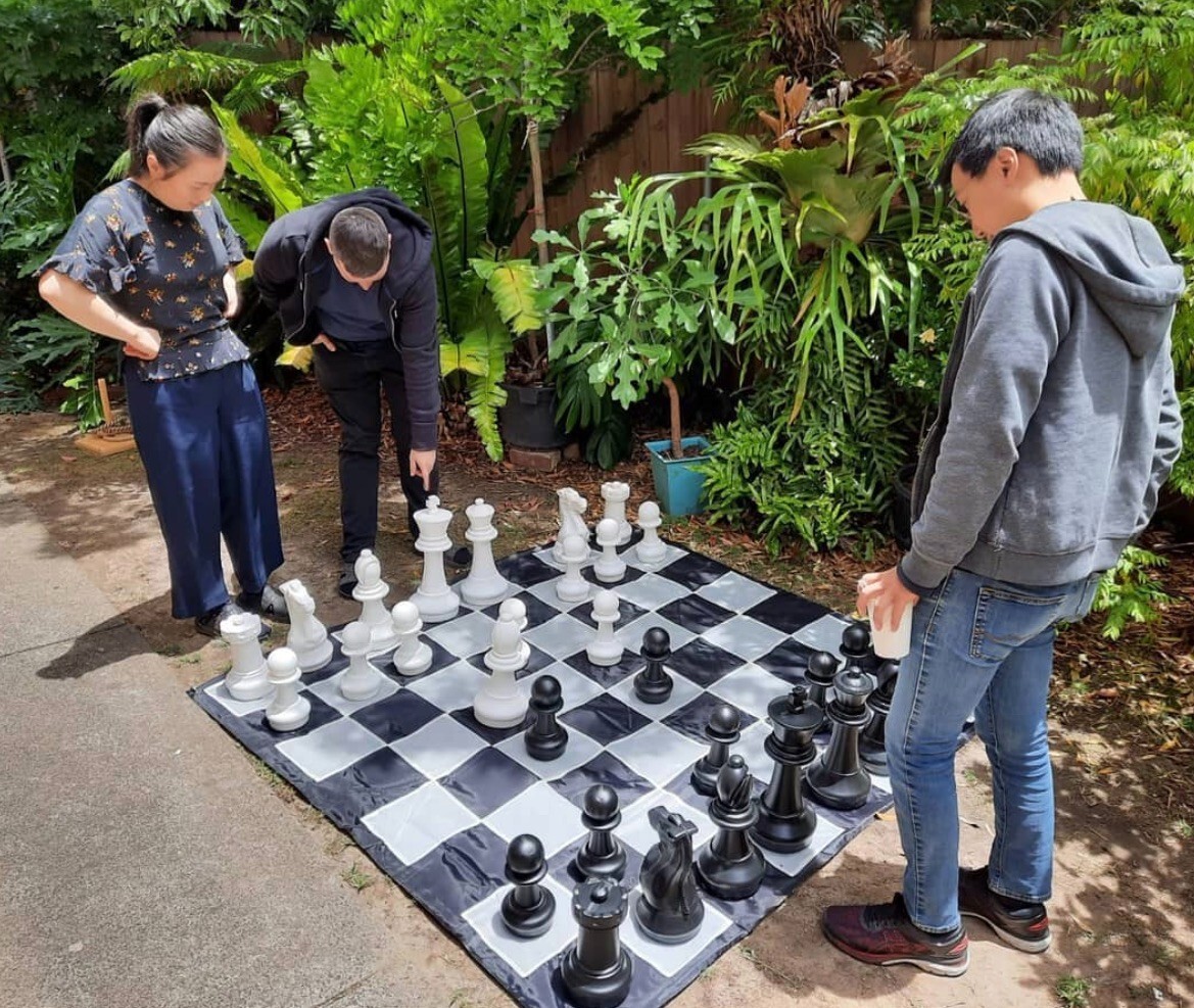 Mega Size Plastic Outdoor Chess Game Set With Nylon 1.5X1.5M Mat | eBay ...