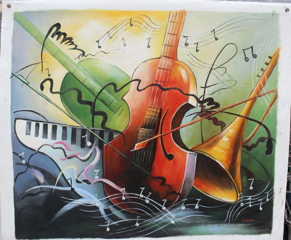 Abstract Art Musical Instruments