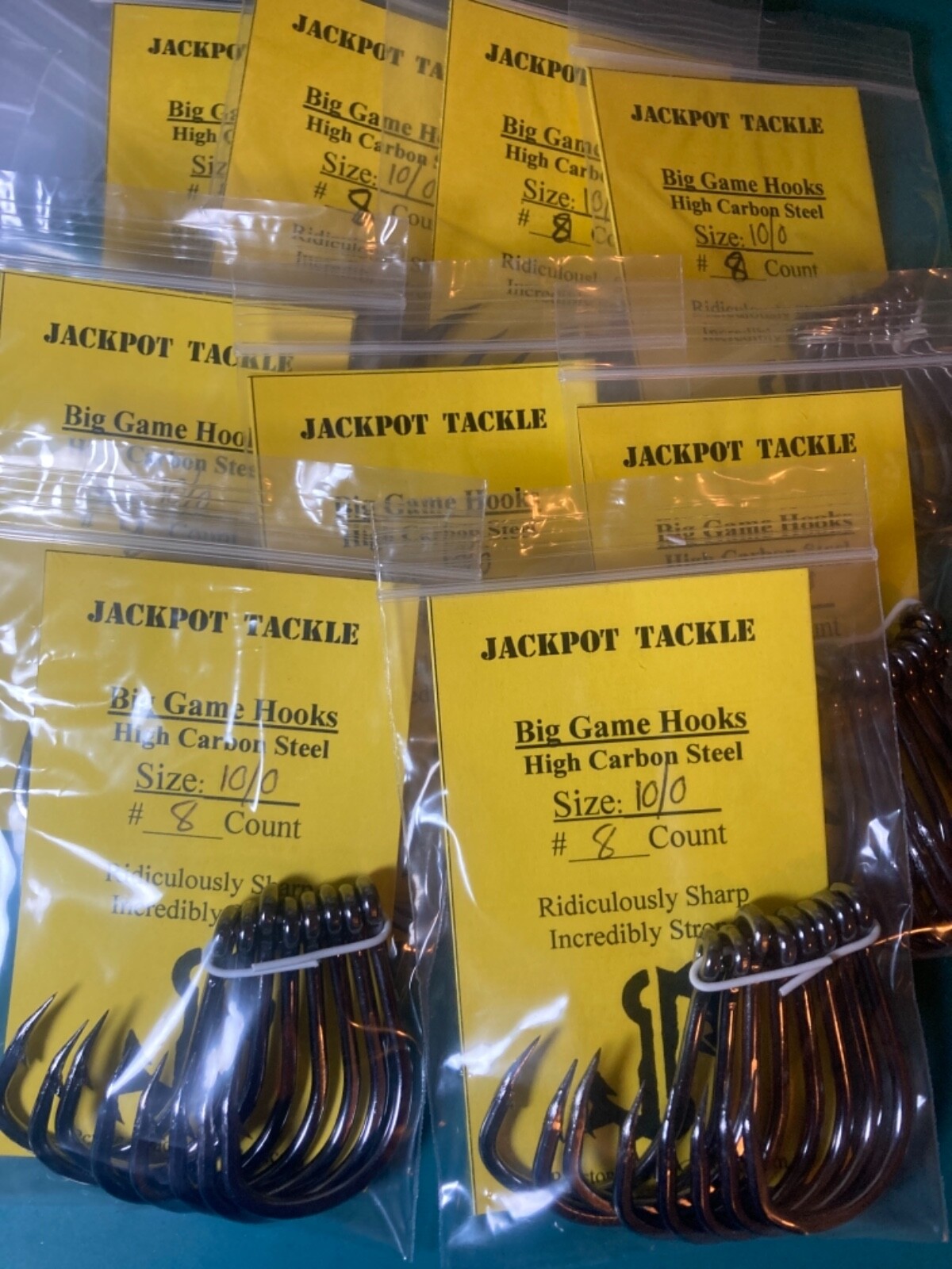 BIG GAME Hook Packs sizes 1/0 to 12/0 High Carbon Steel Fishing Saltwater Hooks | eBay