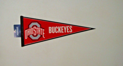 OHIO STATE UNIVERSITY BLOCK DESIGN TRIANGLE 12" X 30" FELT WALL PENNANT ...