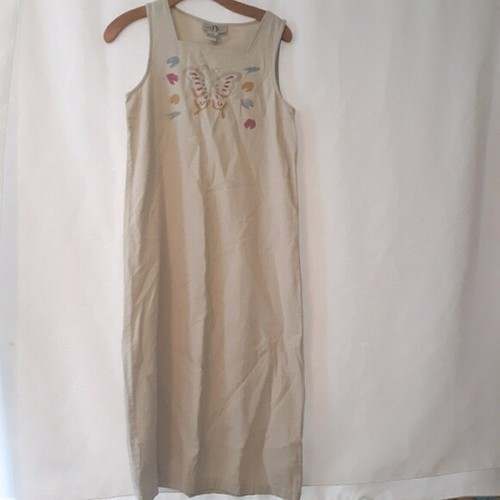 Original TY wear 90s vintage linen butterfly dress - Gem