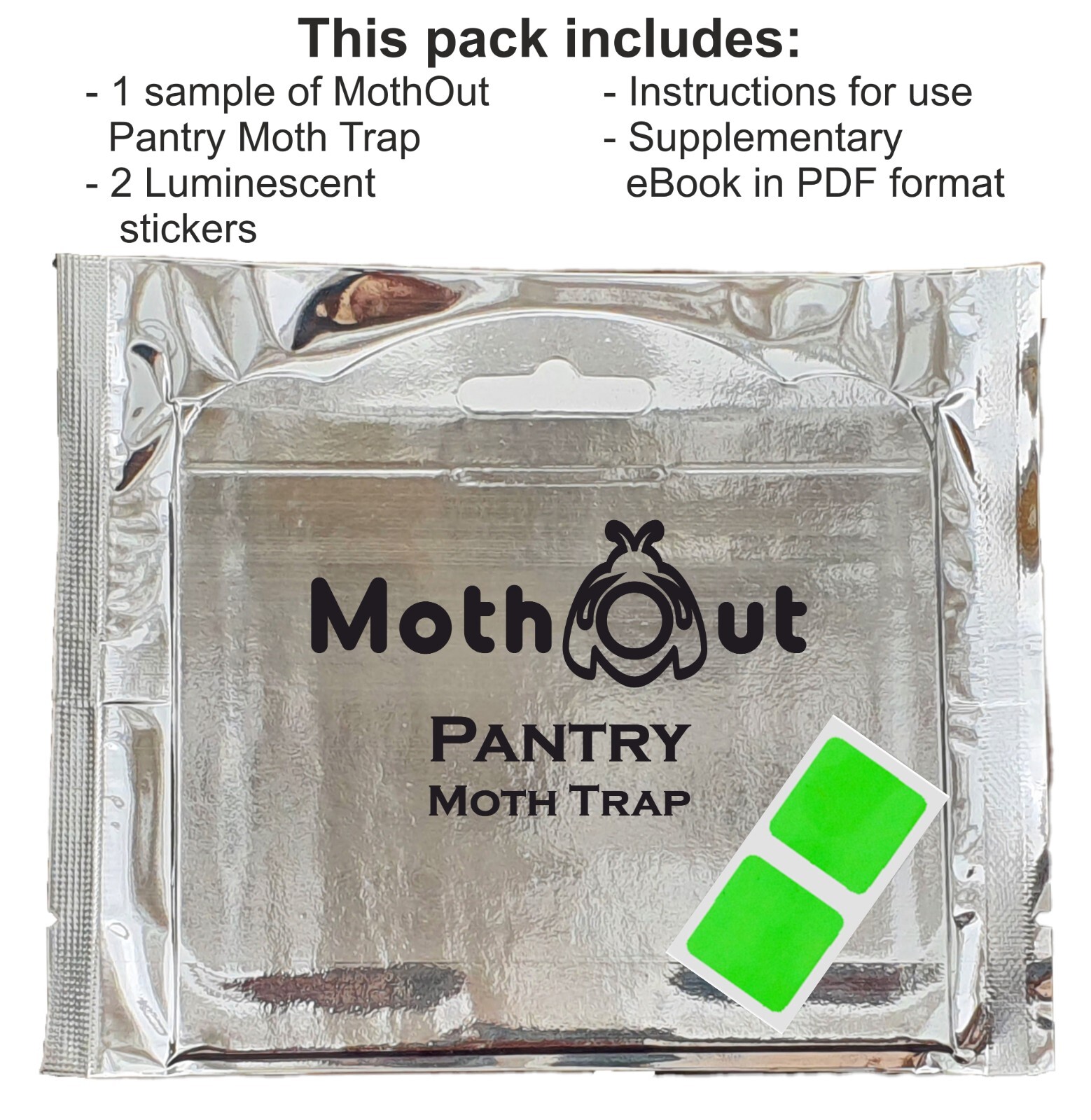 MothOut Pheromone Pantry Moth Traps, Food Moths Monitoring, Kitchen ...