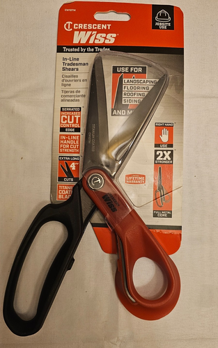 Crescent Wiss 10" Heavy-Duty Titanium Coated Tradesman Shears ...
