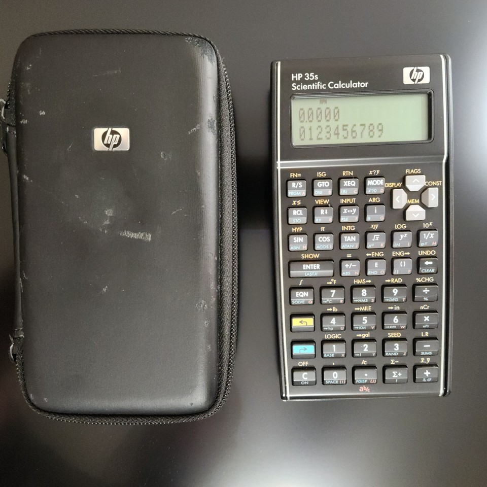 HP-35s Scientific Calculator With Case/Batteries | eBay