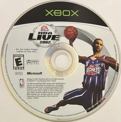 NBA Live 2002 (Microsoft Xbox) DISC ONLY | NO TRACKING | M885 ...