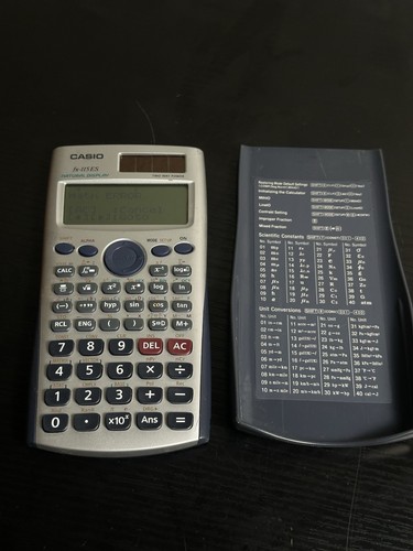 Casio FX-115ES Plus Scientific Calculator With Cover And Chart Works | eBay
