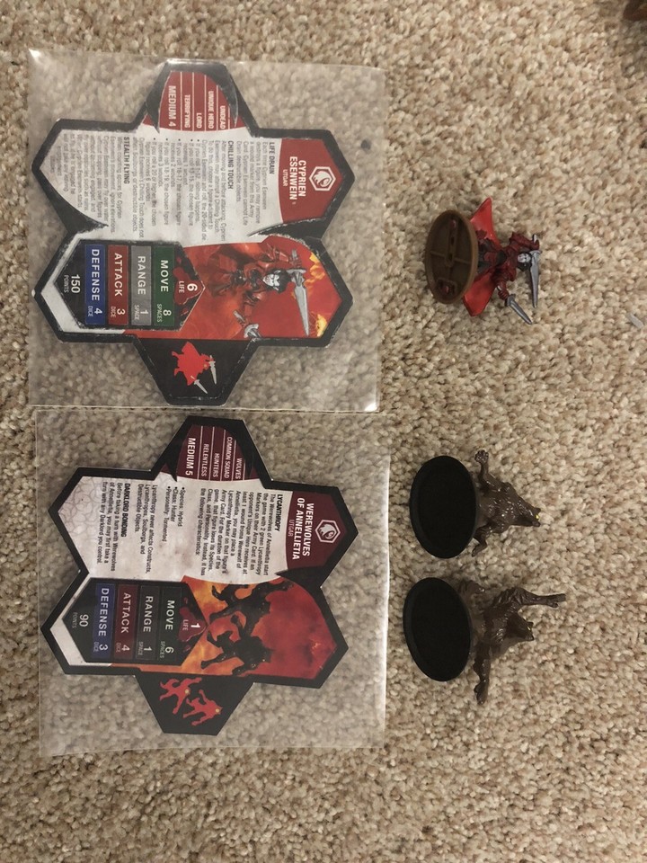 Heroscape “Werewolves of Annelletia”Custom Figures & Card | eBay