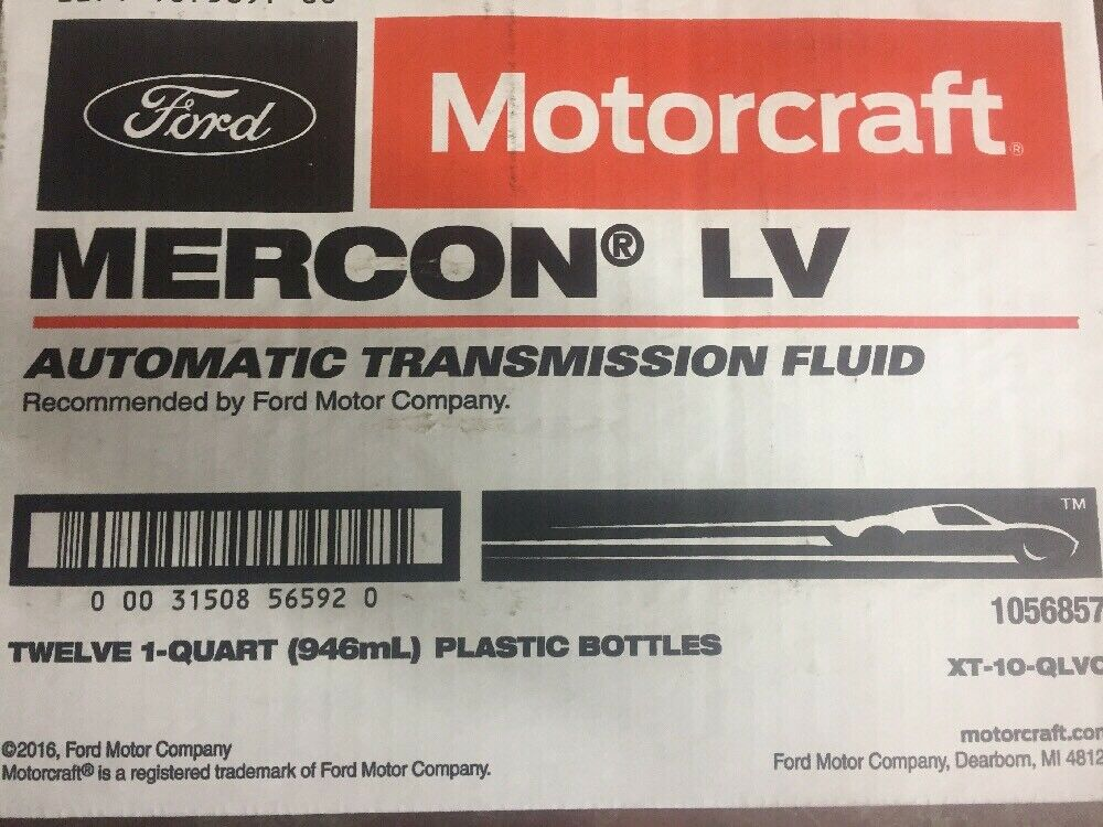Motorcraft Mercon LV Automatic Transmission Fluid 12 Quarts Pack (For ...