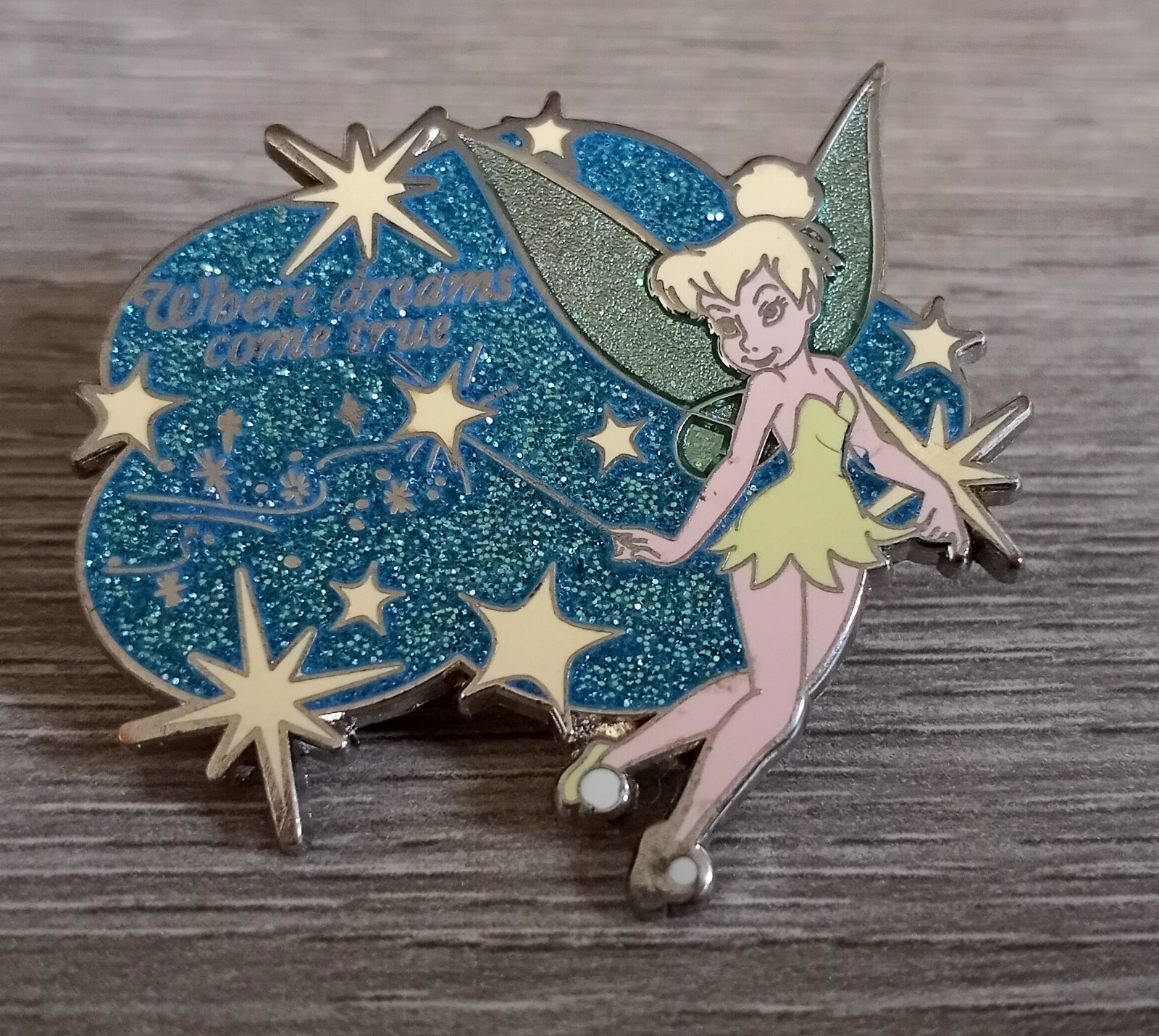 Disney Tinkerbell Exclusive Pixie Dust Pin Dreams Come True Vintage | eBay