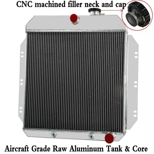 4-Row Radiator+Shroud Fan for 1960-1962 Chevy GMC C10 C20 C30 Pickup ...