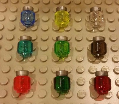 Lego NEW Transparent DISPLAY JARS/Minifigure Heads - Friends Kitchen ...