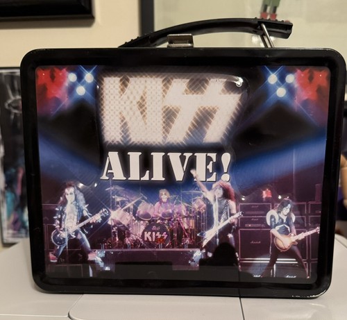 KISS ALIVE! Lunchbox & Thermos Set Metal Lunch Box 2001 Catalog Vintage ...