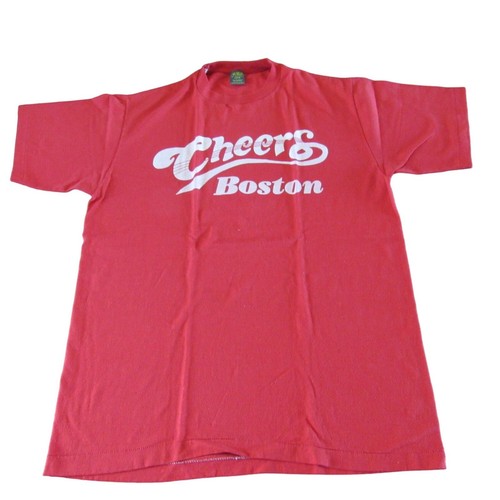 Vintage Cheers Boston TV Show Graphic Red T-Shirt Jerzees Men's Size ...