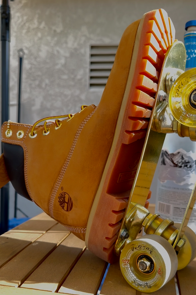 Timberland boots Custom Roller skates hiphop riedell betty ogs hyde 172 ...