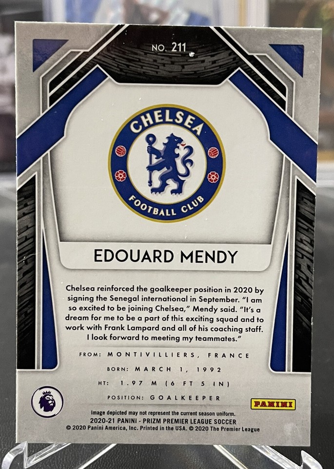 2020-2021 Panini Prizm Edouard Mendy Rookie Card RC Chelsea #211 🔥 | eBay