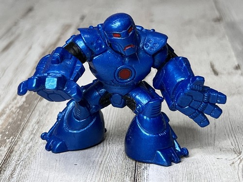 Marvel Super Hero Squad IRON MONGER figure blue Iron Man movie version ...