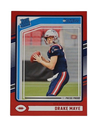 2024 Donruss Rated Rookie Press Proof Red #379 Drake Maye RC | eBay