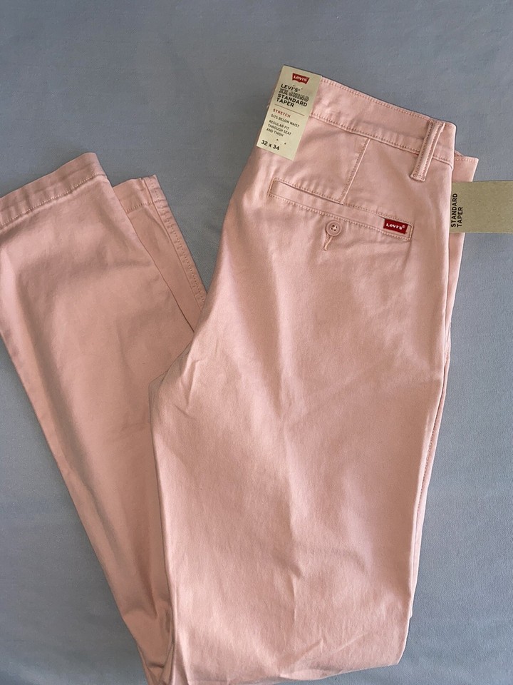 Levi’s Pants Taper Jeans Mens 32/34 Light Pink | eBay