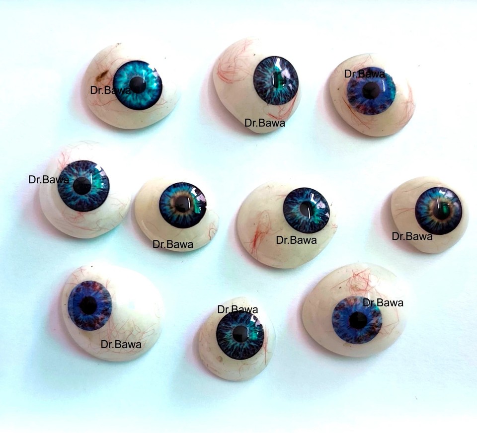 Best Deal Vintage Human Prosthetic Artifical Eyes 10 Pcs Blue Color ...