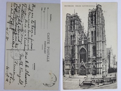 Vintage Belgium Postcard Brussels Cathedral Divided Back 1907 | eBay