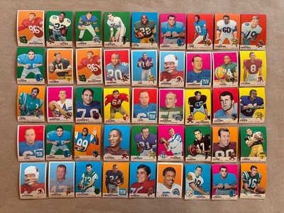 1969 Topps Football Lot – 45 Cards – VG+ to EX – Vintage NFL | eBay
