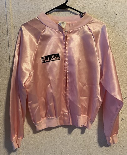Grease Pink Ladies Halloween Costume - Women’s Small Jacket, Black ...