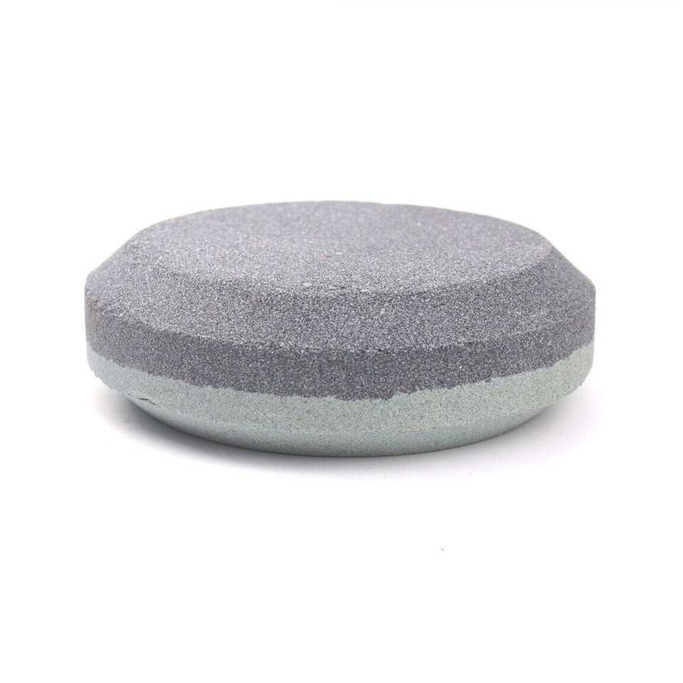 2 Grit Round Sharpening Stone Puck Hand Tool Bushcraft Axe Blade Edge ...