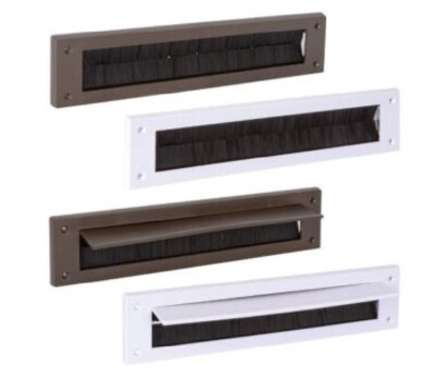 PVC DOOR LETTER BOX INTERNAL COVER PLATE SEAL DRAUGHT EXCLUDER PLASTIC ...