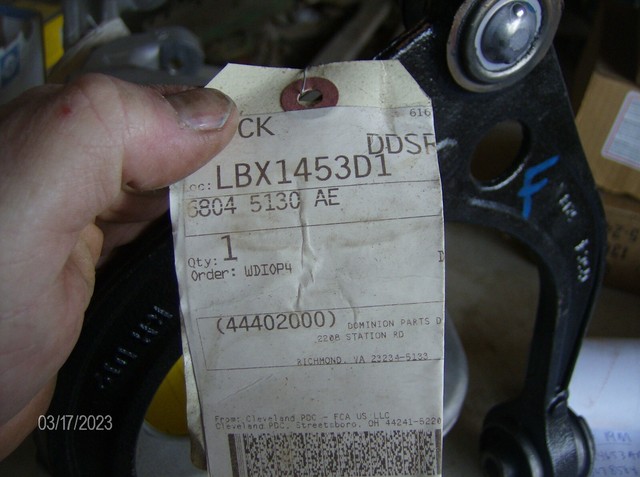 Suspension Control Arm Mopar 68045130AE for sale online | eBay