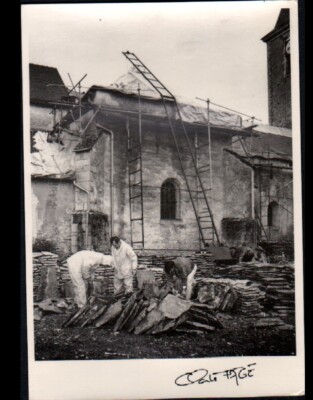 CLISSE / LUGNY (71) LAVIER au travail / Ets COUVERTURE TOITURE en 1988 ...