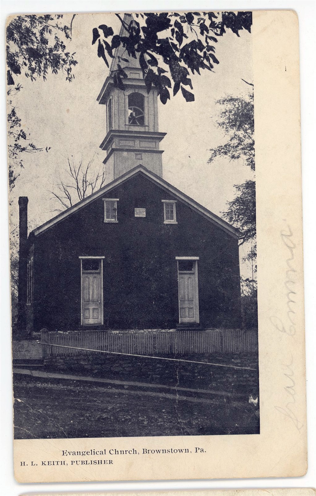 Evangelical Church at BROWNSTOWN PA Lancaster County Pennsylvania ...