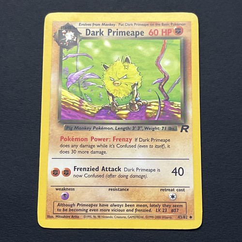 Dark Primeape 43/82 - Team Rocket - Pokemon Card MP | eBay