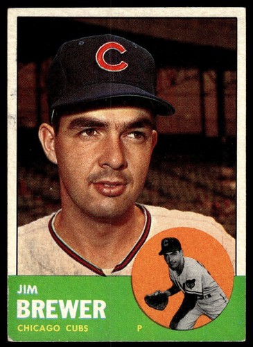 1963 Topps Jim Brewer ** Chicago Cubs #309 | eBay