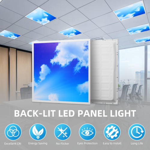 12PCS LED Flat Slim Panel Light Sky Cloud Pattern 48W Ceiling Lamp ...