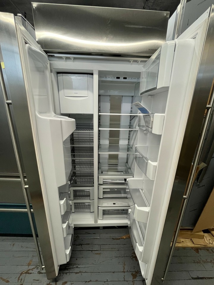 Monogram ZISS360DKSS 36"Smart Built-In Side-by-Side Refrigerator with ...