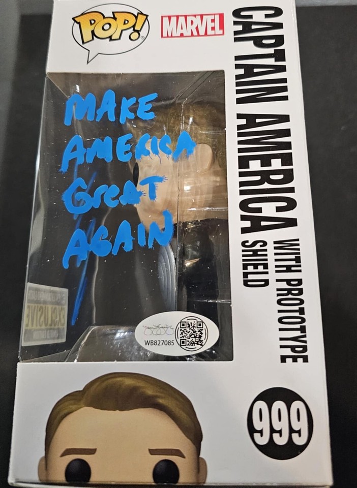 TOM HOMAN BORDER CZAR Autograph CAPTAIN AMERICA 999 FUNKO With JSA COA ...